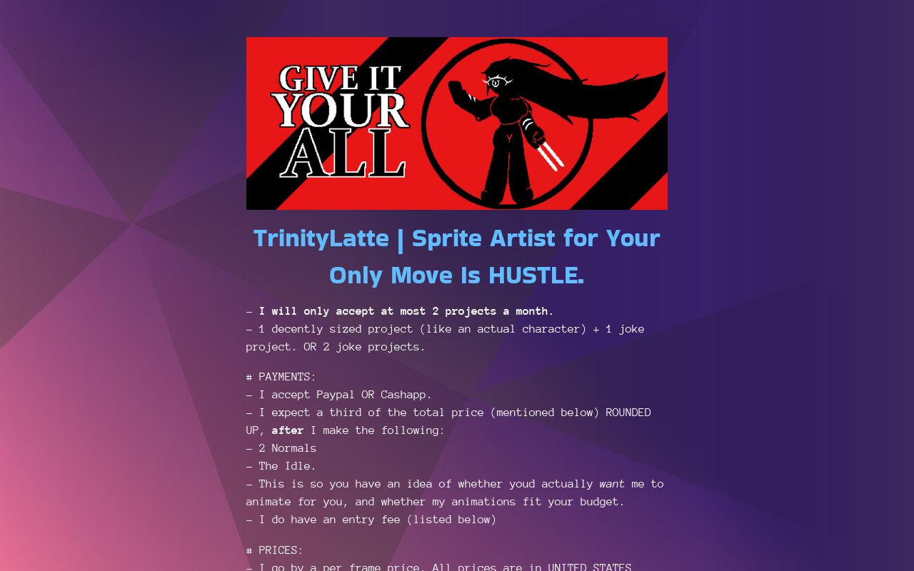 TrinityLatte Yomi Comissions Page